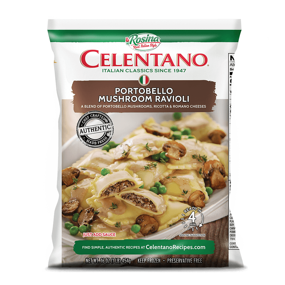 Celentano® Portobello Mushroom Ravioli | Rosina Food Products